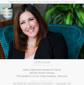 Angela Proffitt - Podcast: The Epidemic of Our Great Industry - BURNOUT ...